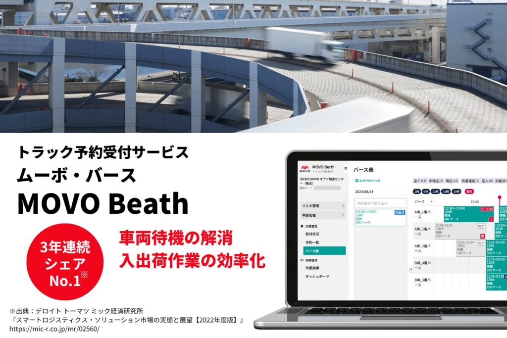 トラック予約受付サービス「MOVO Berth」 | 公益社団法人日本ロジスティクスシステム協会